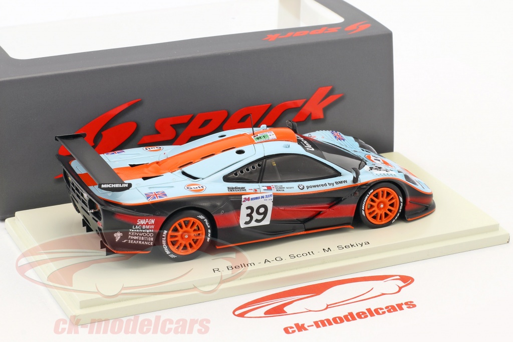 Spark 1:43 McLaren F1 GTR #39 24h LeMans 1997 Bellm, Gilbert-Scott ...