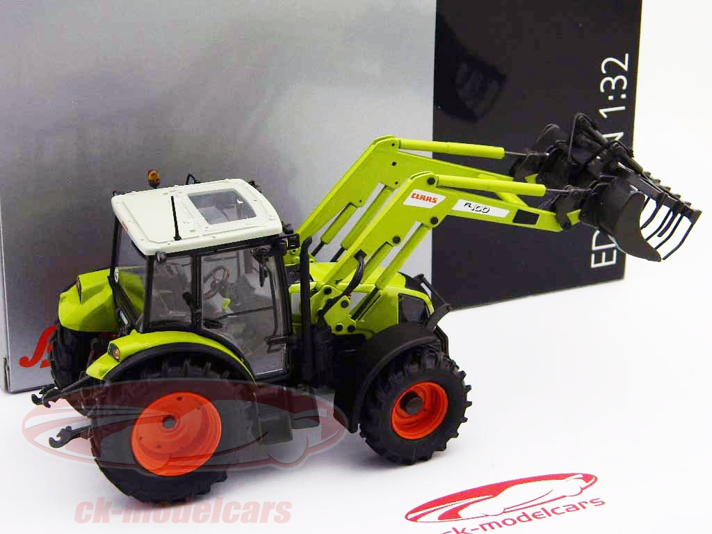 Schuco 1:32 Claas Axos 330 with front loading 100 green edition ...