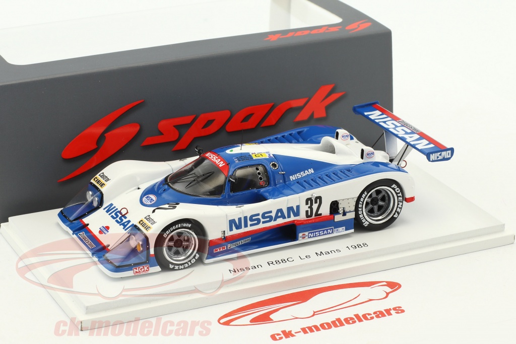 Spark 1:43 Nissan R88C #32 24h LeMans 1988 Grice, Wilds, Percy S5081 ...