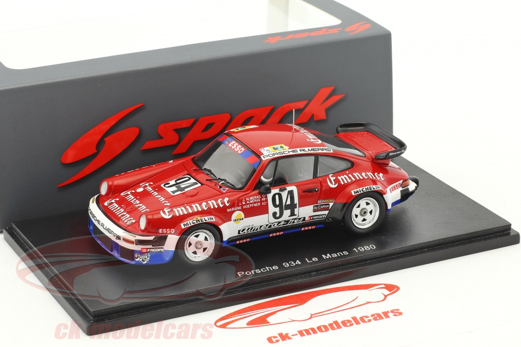 Spark 1:43 Porsche 934 #94 24h LeMans 1980 J. Almeras, J-M. Almeras ...