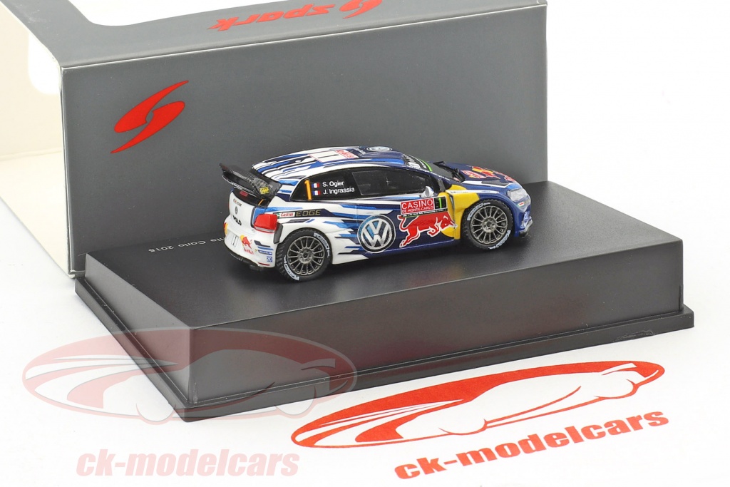Spark 1:87 Volkswagen VW Polo R WRC #1 gagnant Rallye Monte Carlo 2015 ...