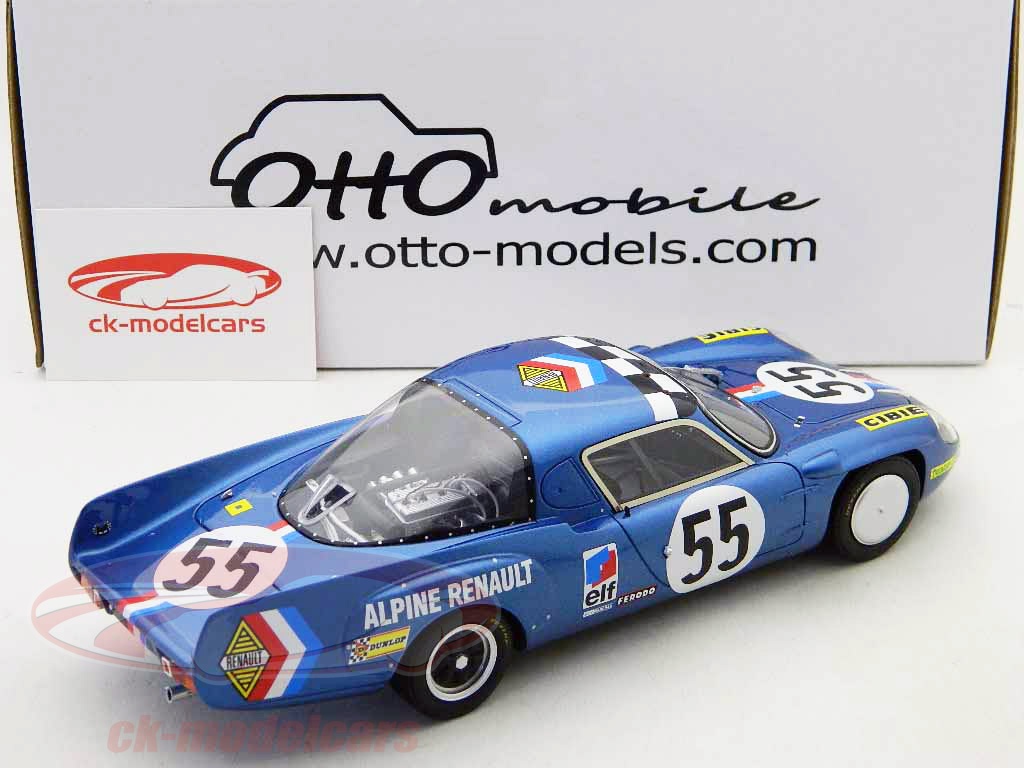 Ottomobile 1:18 Renault Alpine A210 #55 24h Le Mans 1968 OT037 UVI model car OT037 UVI 9580010200825