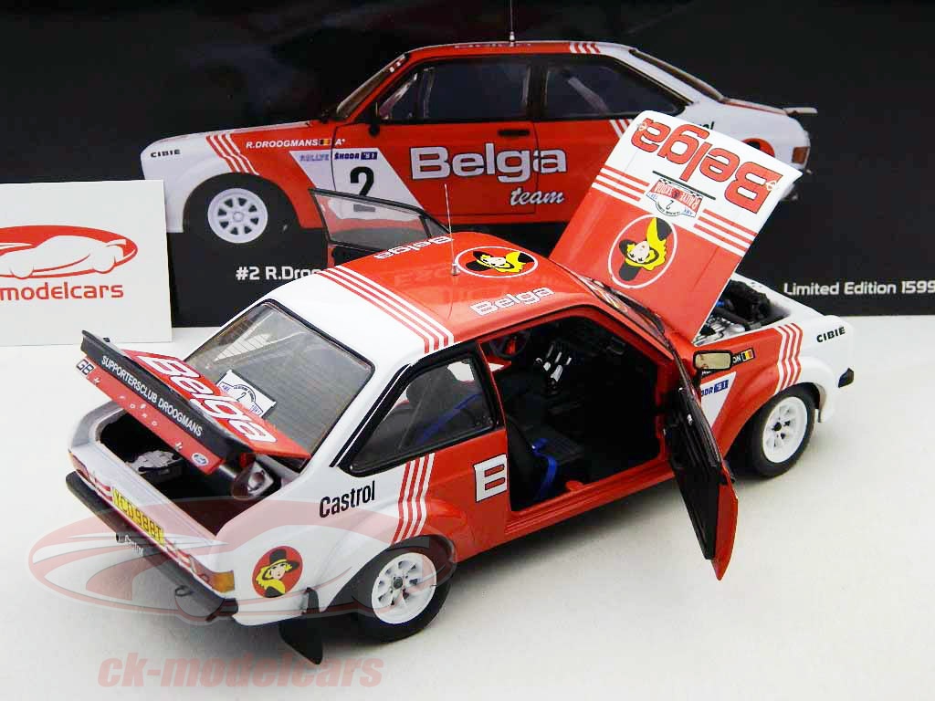 Sun Star Models 1:18 Ford Escort RS1800 #2 winner skoda rally 1981 4452 ...