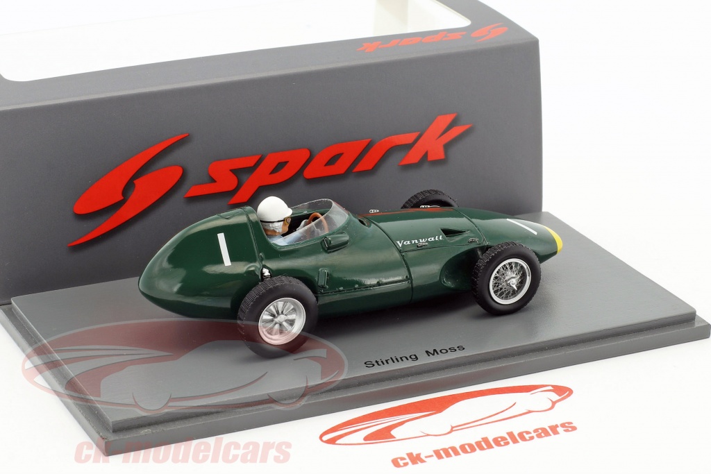 Spark 1:43 Stirling Moss Vanwall VW5 #1 winner Dutch GP formula 1 1958 ...