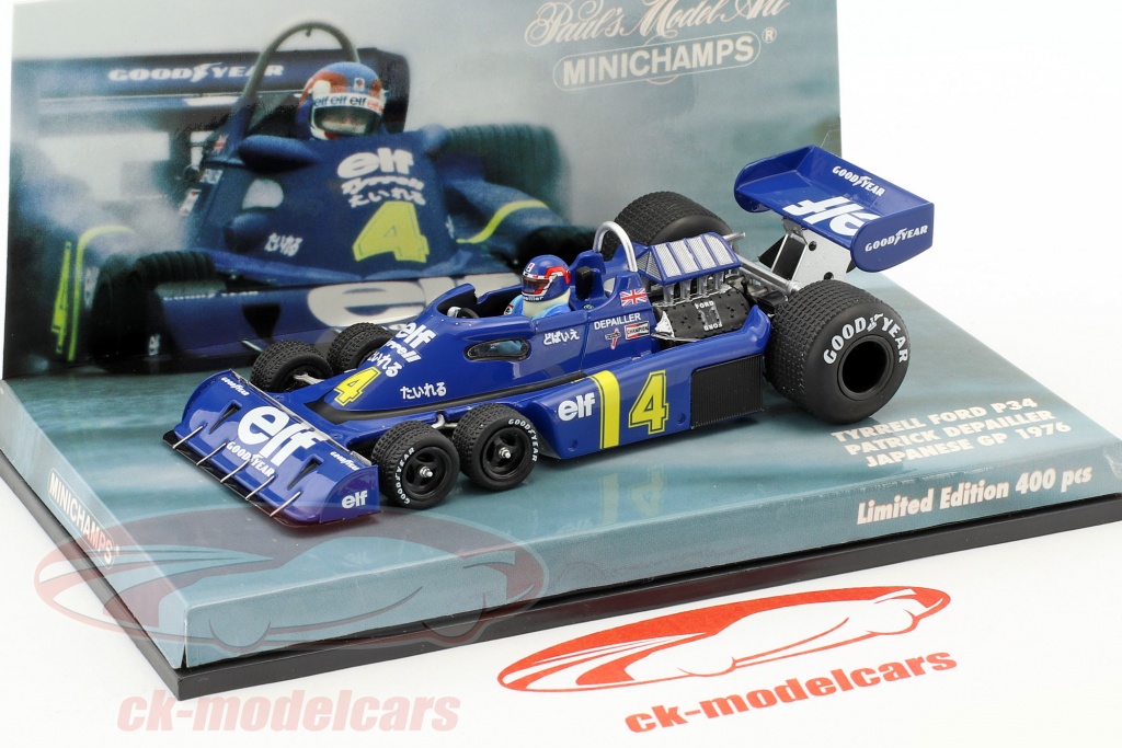 Minichamps 1:43 Patrick Depailler Tyrrell P34 #4 2nd japanese GP ...
