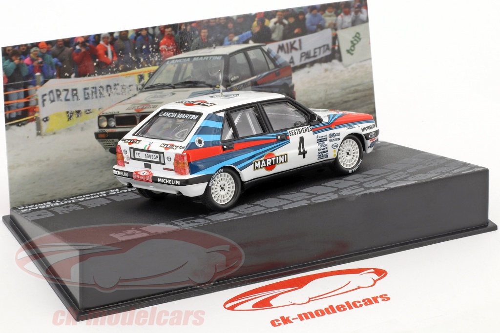 Altaya 1:43 Lancia Delta Integrale #4 vincitore Rallye Monte Carlo 1989 ...