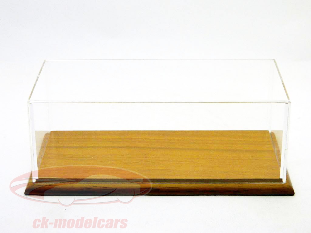 Kunstoff Vitrine / showcase & wooden base 1:43 CMC