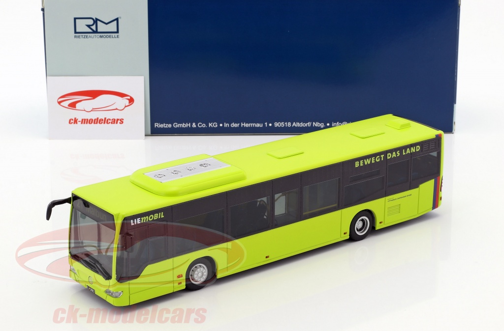 Rietze 1:43 Mercedes-Benz Citaro LIEmobil bus Liechtenstein lime 14244 ...