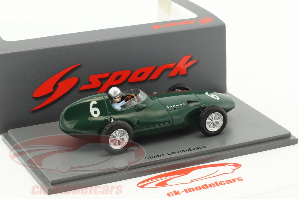 Spark 1:43 Stuart Lewis-Evans Vanwall VW5 #6 tercero Bélgica GP fórmula ...