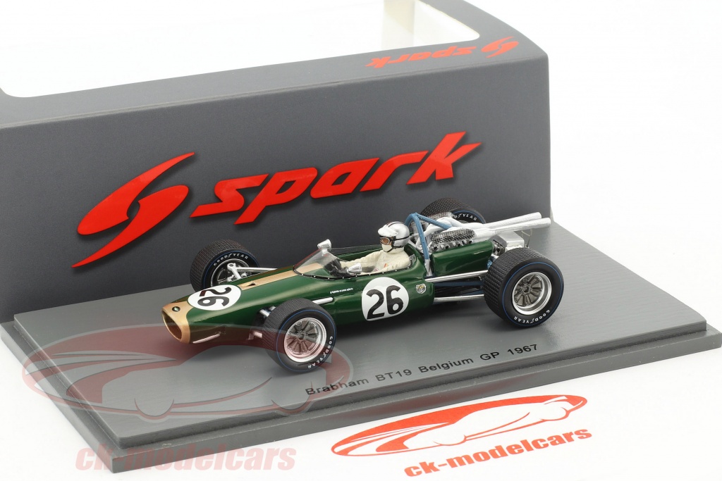Spark 1:43 Denis Hulme Brabham BT19 #26 Weltmeister Belgien GP Formel 1 ...