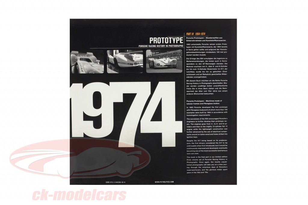 Buch: PROTOTYPE - Porsche Racing History in Photographs - Part III 1964-1974 978-3-940306-02-9 ...