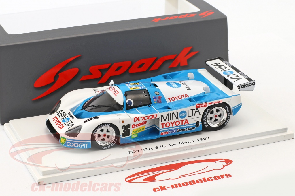 Spark 1:43 Toyota 87C #36 24h LeMans 1987 Jones, Lees, Elgh S5240 モデル 車 ...