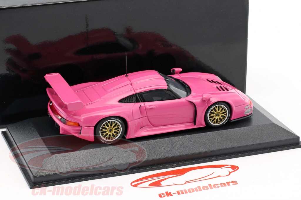 Minichamps 1:43 Porsche 911 GT1 pink CK46402 model car CK46402