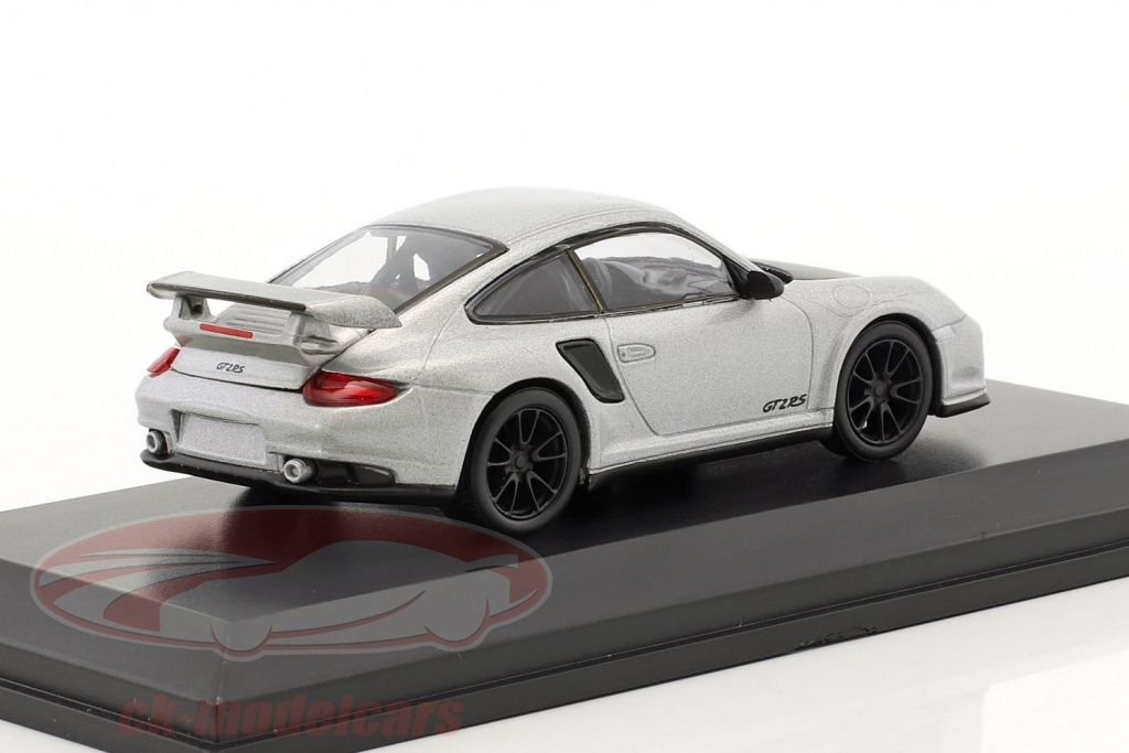 Kyosho 1:64 Porsche 911 GT2 RS silver metallic / black 7048A11 model ...