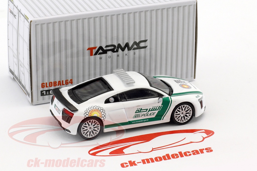 Tarmac Works 1:64 Audi R8 V10 Plus ドバイ 警察 T64G-001-DP モデル 車 T64G-001-DP 9580015707954