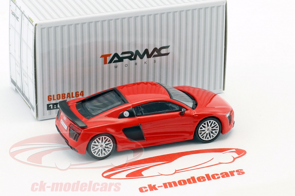 Tarmac Works 1:64 Audi R8 V10 Plus dinamita rojo T64G-001-RE modelo ...
