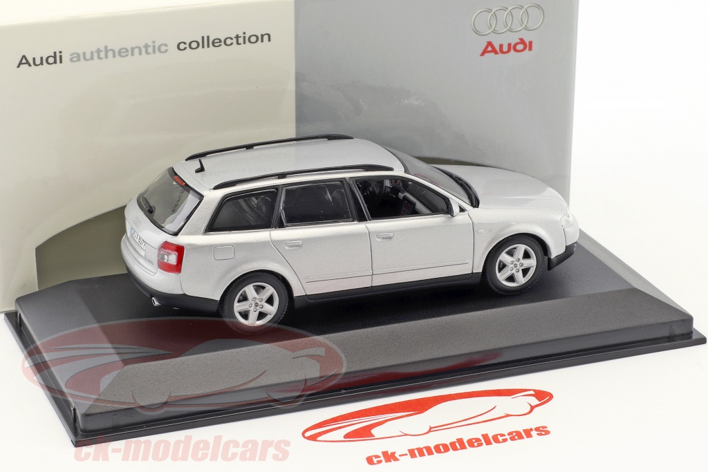 Minichamps 1:43 Audi A4 Avant IAA 2001 argent métallique 2.00.000.01111 ...
