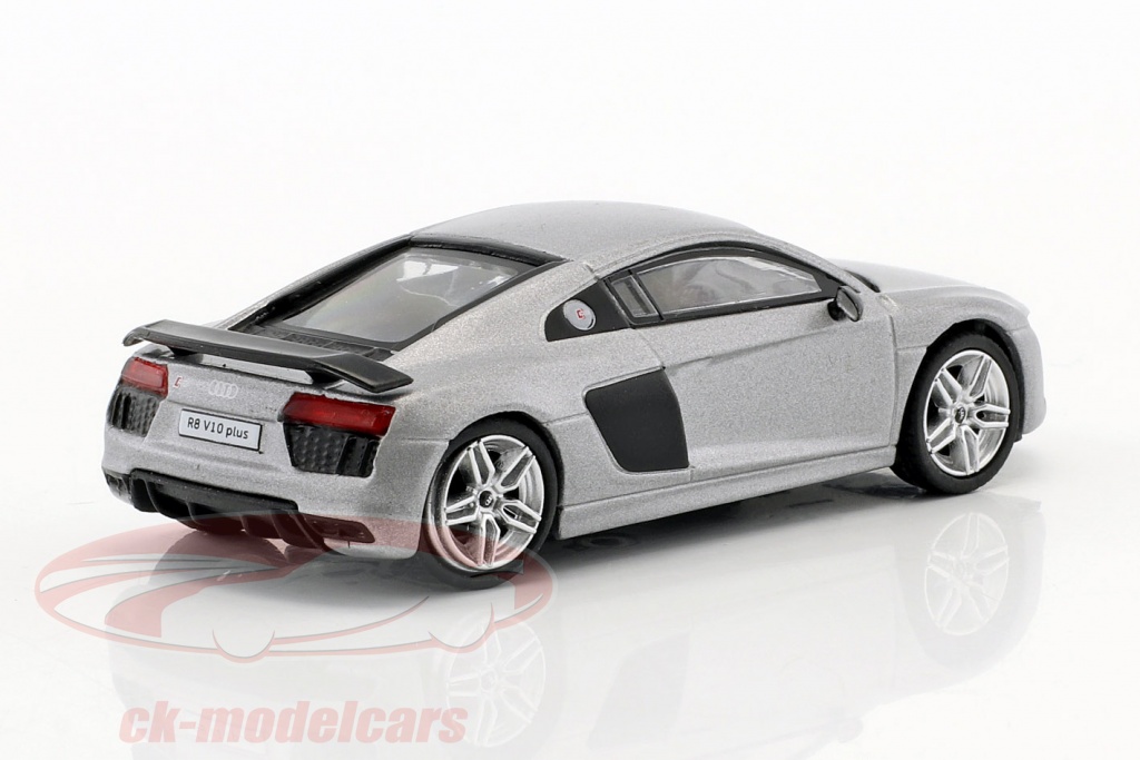 Tarmac Works 1:64 Audi R8 V10 Plus matt silber T64G-001-SL Modellauto ...