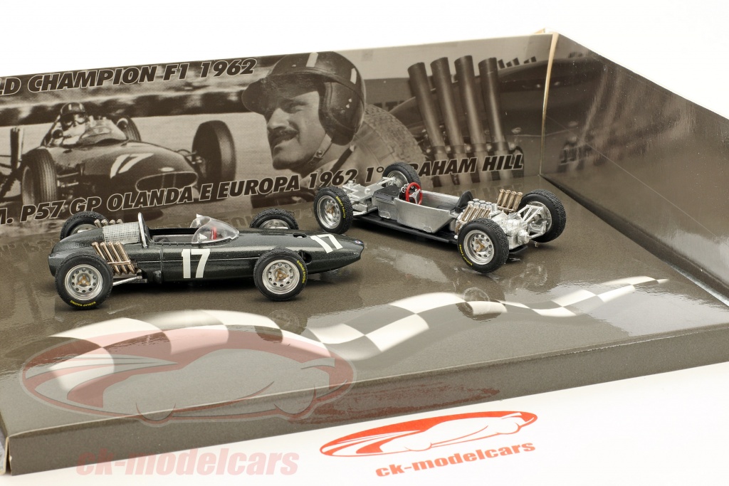 Brumm anteprima 1:43 Graham Hill BRM P57 #17 胜利者 荷兰 GP 世界冠军 公式 1 1962 ...