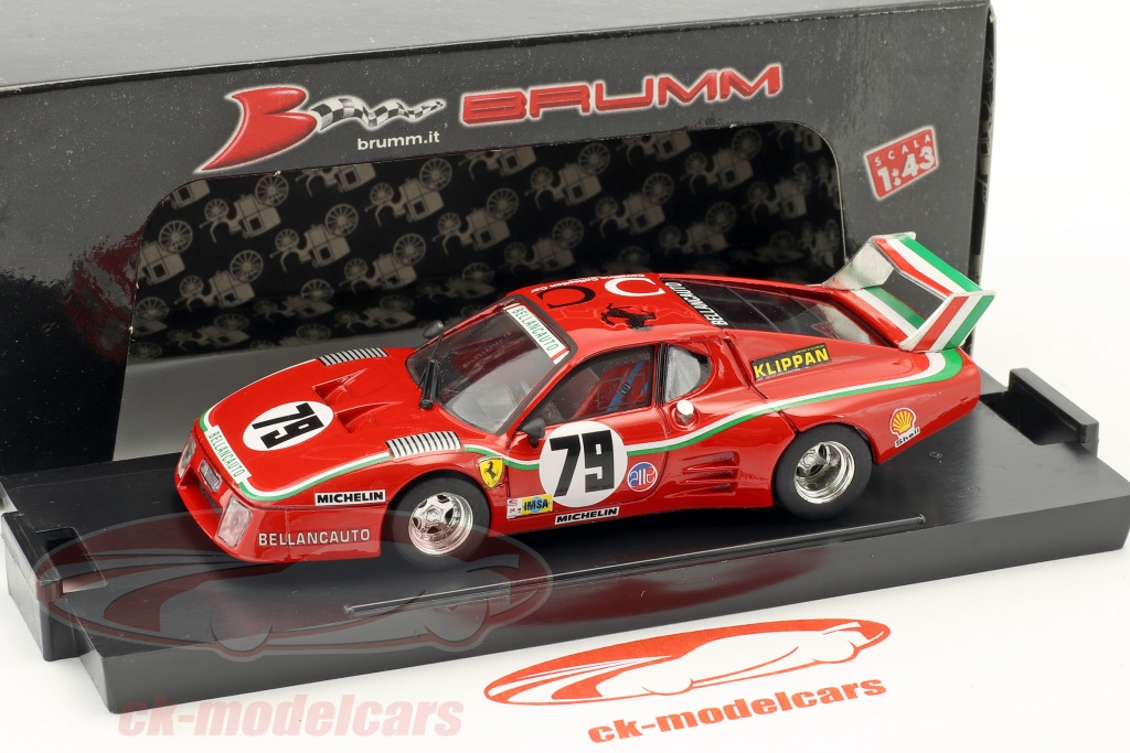 Brumm 1:43 Ferrari 512 BB LM #79 24h LeMans 1980 Dini, Violati, Micangeli R414 Modellauto R414 ...