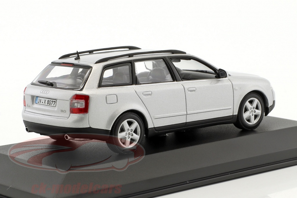 Minichamps 1:43 Audi A4 Avant IAA 2001 argent métallique 2.00.000.01111 ...