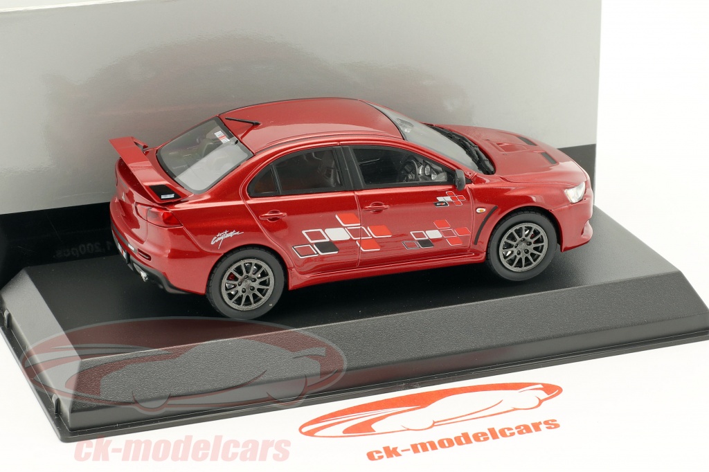 Kyosho 1:43 Mitsubishi Lancer Evo X tuned by Ralliart rot metallic ...