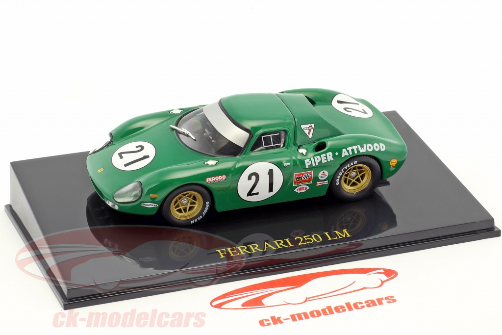 Altaya 1:43 Ferrari 250 LM #21 24h LeMans 1968 Piper / Attwood とともに ...