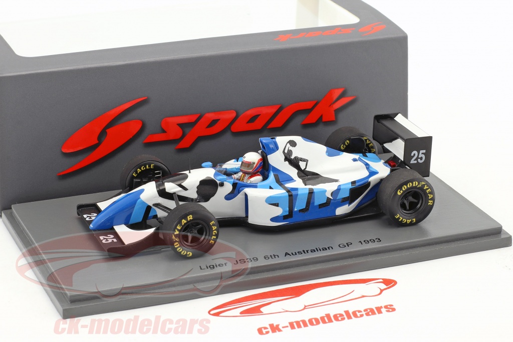 Spark 1:43 Martin Brundle Ligier JS39 #25 Australia GP formula 1 1993 S3979 model car S3979 ...