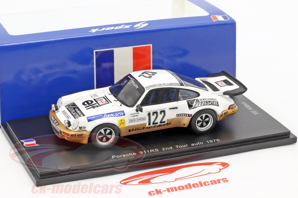 Spark 1:43 Porsche 911 Carrera RS #122 2nd Tour de France 1977 Mouton ...