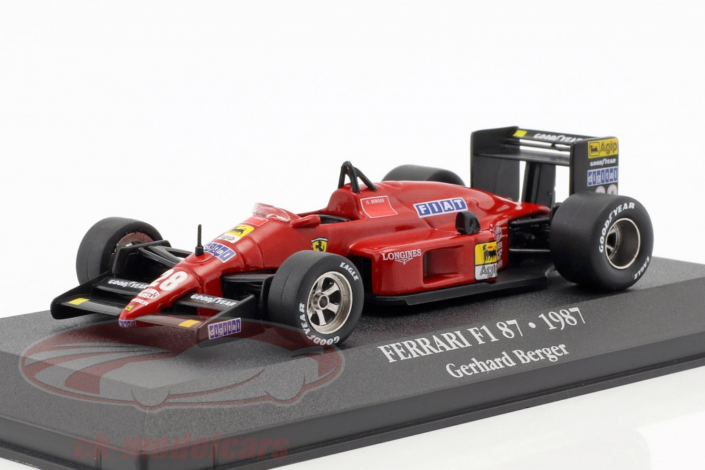 Atlas 1:43 Gerhard Berger Ferrari F1 87 #28 formula 1 1987 7174022 ...