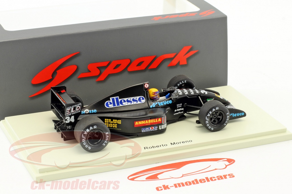 Spark 1:43 Roberto Moreno Andrea Moda S921 #34 monaco GP formula 1 1992 ...