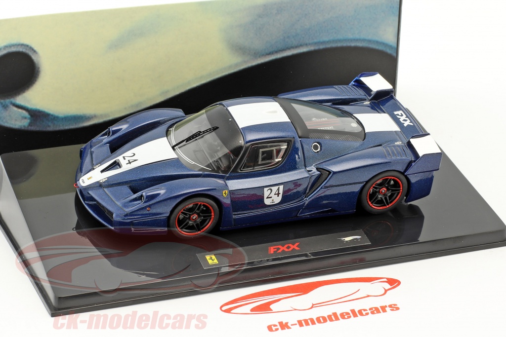 HotWheels Elite 1:43 Ferrari FXX #24 Bouwjaar 2006 Tour de France blauw ...