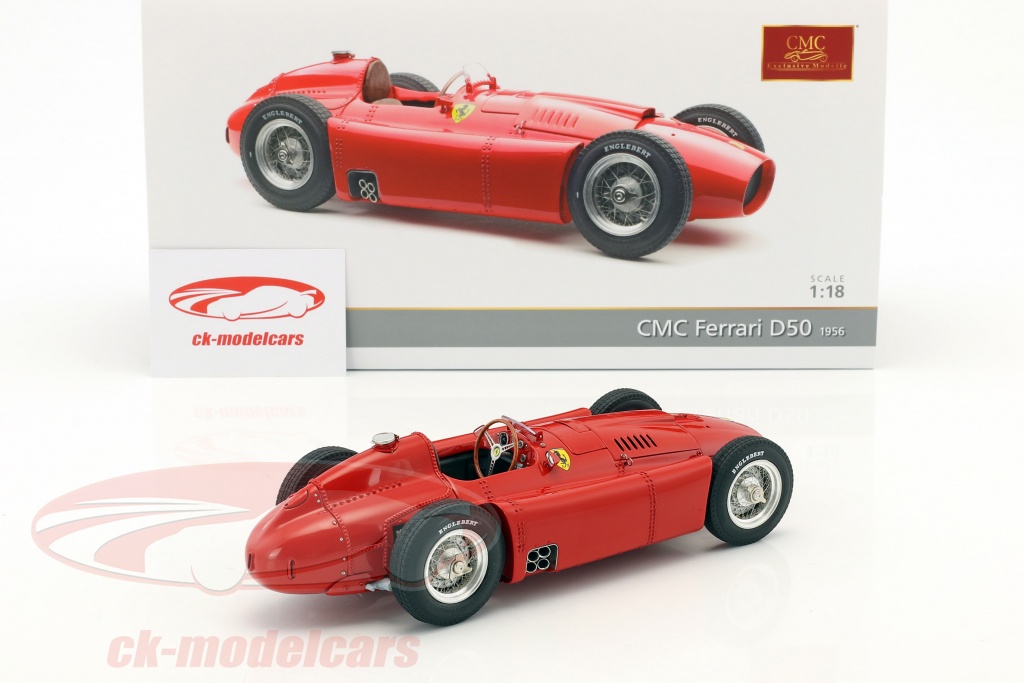 CMC 1:18 Ferrari D50 Fórmula 1 1956 rojo M-180 modelo coche M-180