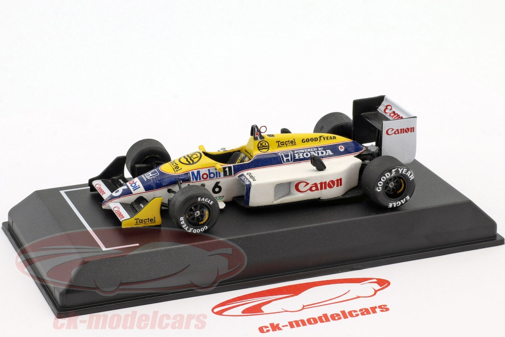 Tameo Kits 1:43 Nelson Piquet Williams FW11B #6 Formel 1 1987 mit Vitrine CK47869 Modellauto CK47869