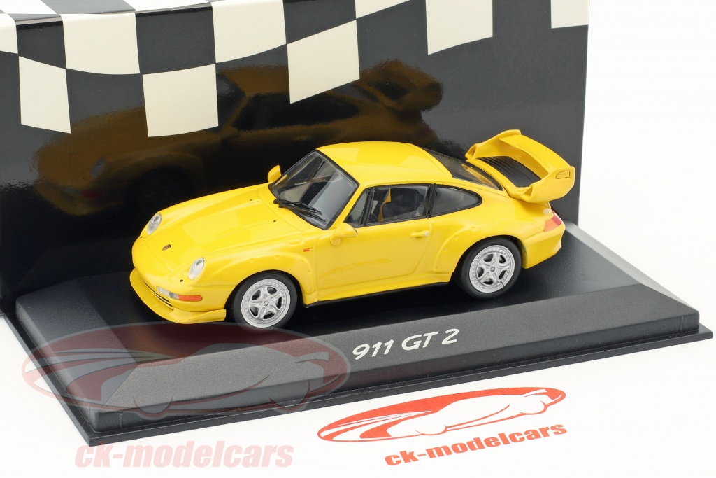 Minichamps 1:43 Porsche 911 (993) GT2 黄色 CK48084 モデル 車 CK48084