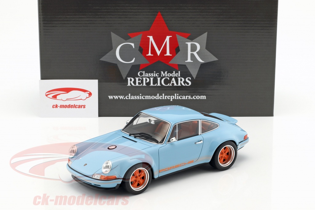 CMR 1:18 Singer Coupé Dubai modification of a Porsche 911 gulf blauw ...