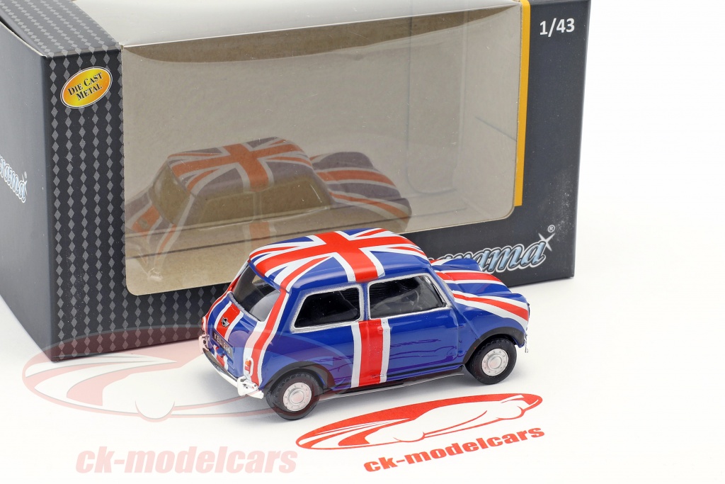 Cararama 1:43 Mini Cooper Union Jack blue / red / white 4-41670 model ...