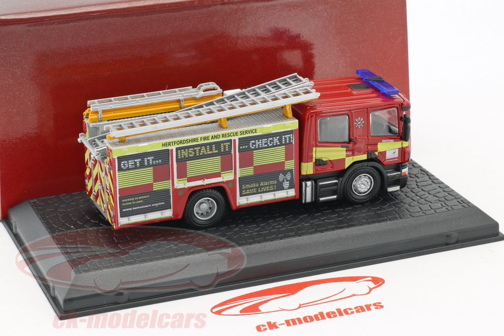 Atlas 1:72 Scania CP28 fire Department with pump ladder red / yellow ...