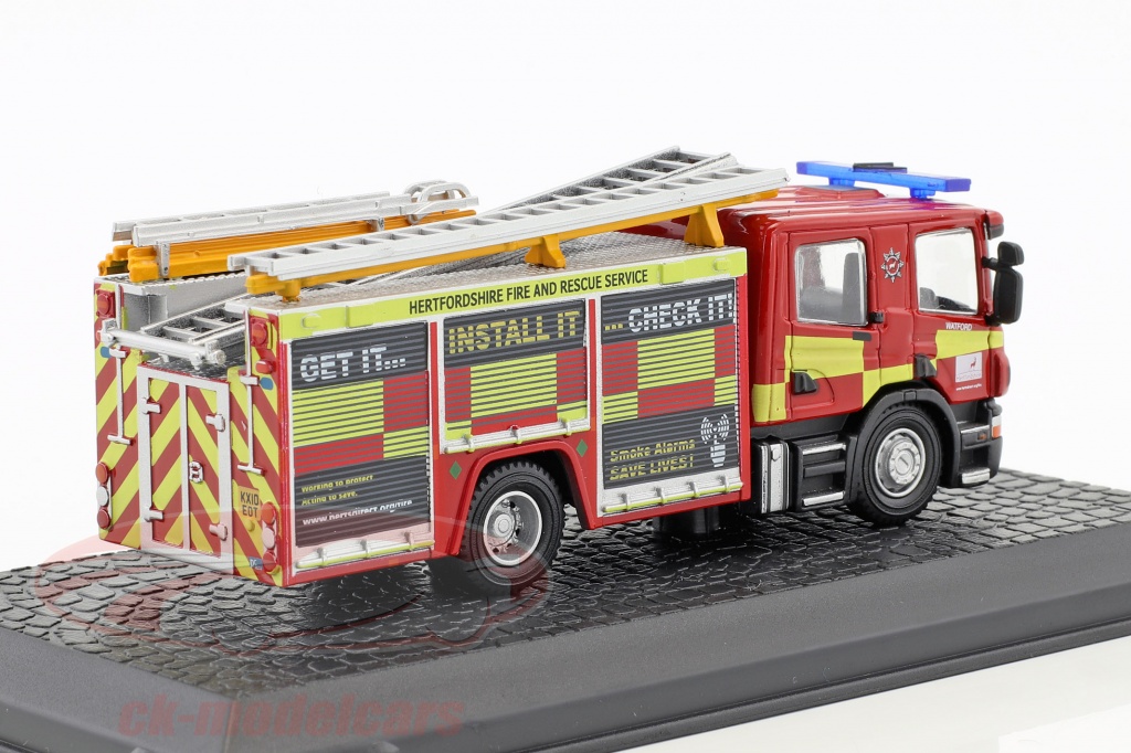Atlas 1:72 Scania CP28 fire Department with pump ladder red / yellow ...