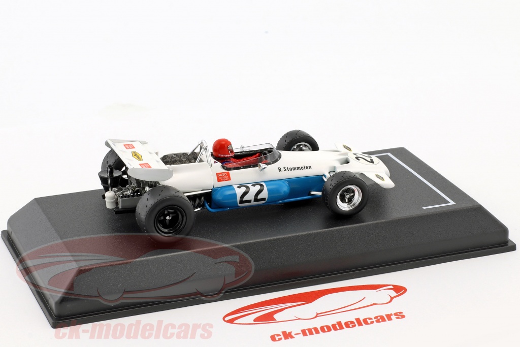 Spark 1:43 Rolf Stommelen Brabham BT33 #22 Frankreich GP Formel 1 1970 mit Vitrine S3509 ...