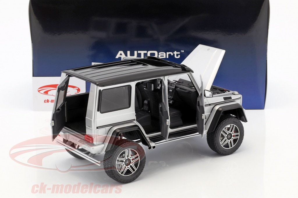 AUTOart 1:18 Mercedes-Benz G-Class G500 4x4² year 2016 silver 76318 ...