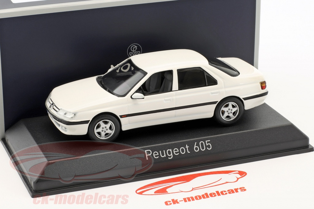 Norev 1:43 Peugeot 605 year 1988 white 476503 model car 476503 ...