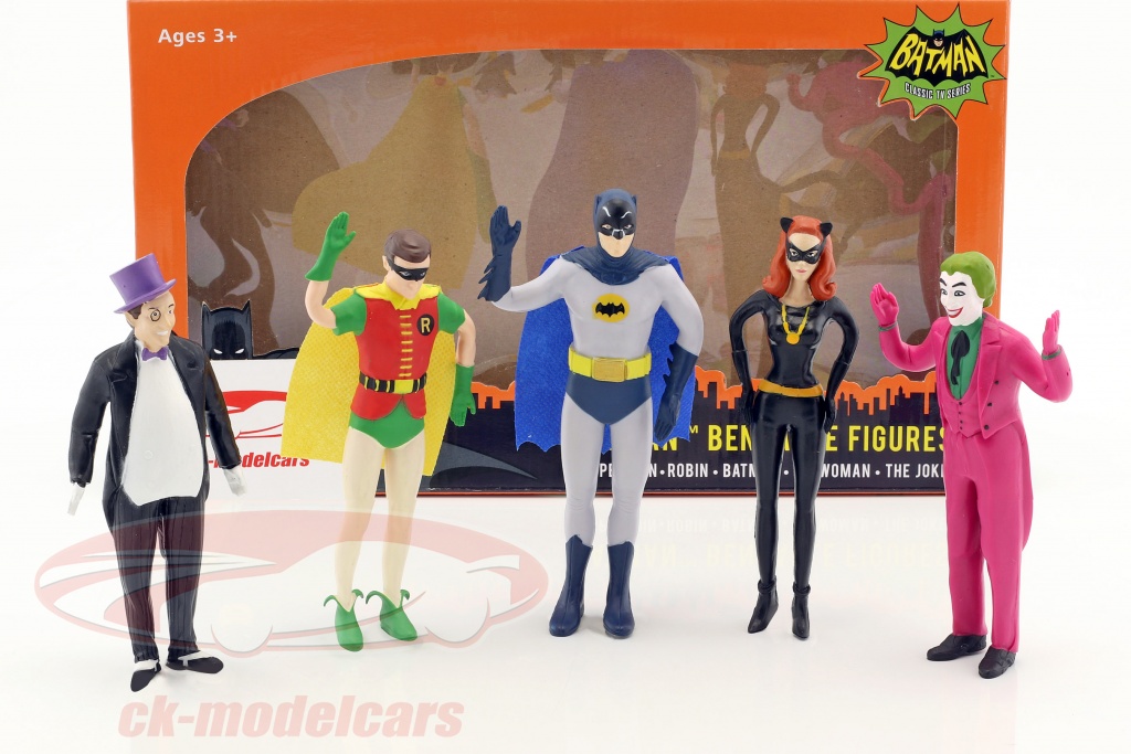 NJCroce Batman bendable characters set Classic TV Serie Batman (1966) 5 ...