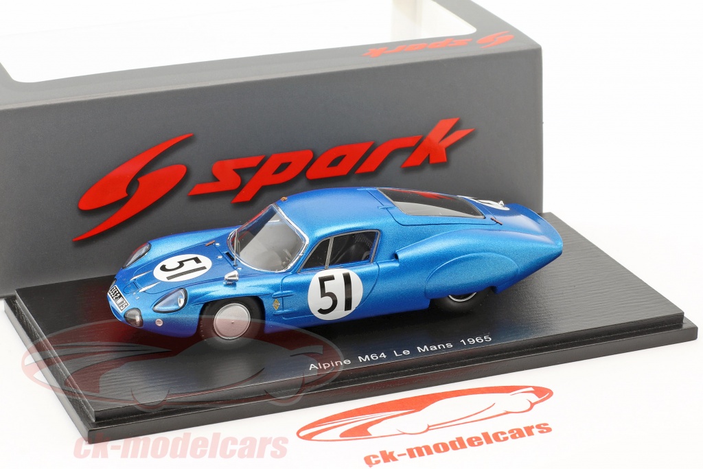 Spark 1:43 Alpine M64 #51 24h LeMans 1965 Verrier, Masson S5487 model ...