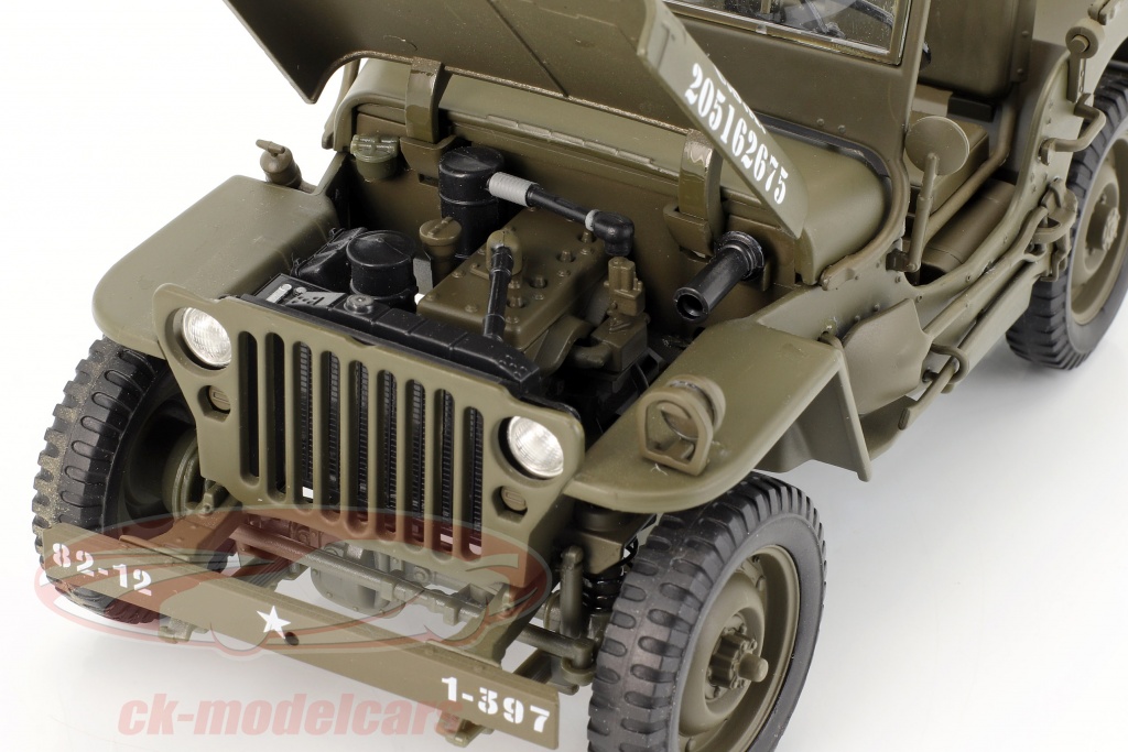 Welly 1:18 Jeep Willys MB US Army Baujahr 1941 olivgrün 18055Cgn ...