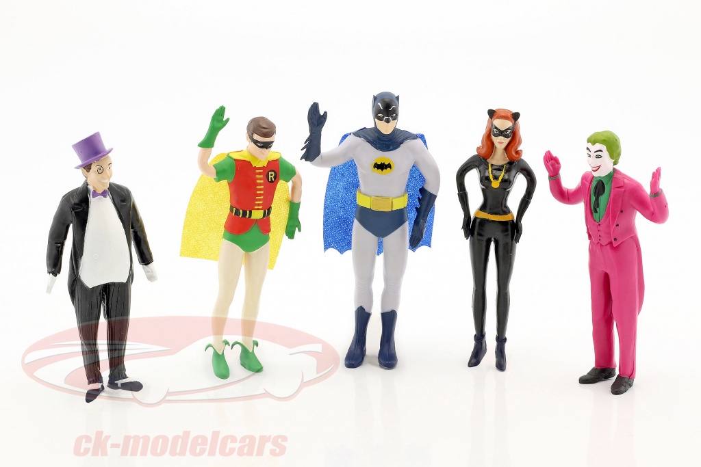 NJCroce Batman bendable characters set Classic TV Serie Batman (1966) 5 ...