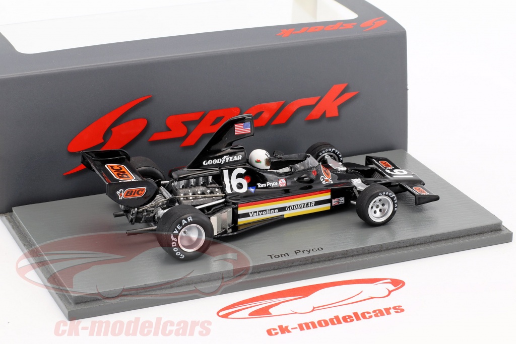 Spark 1:43 Tom Pryce Shadow DN5B #16 3 Brésil GP formule 1 1976 S3837 ...