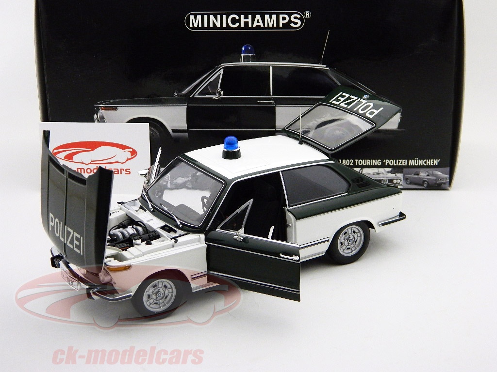 Minichamps 1:18 BMW 1802 Touring Police munich 100021090 model car ...