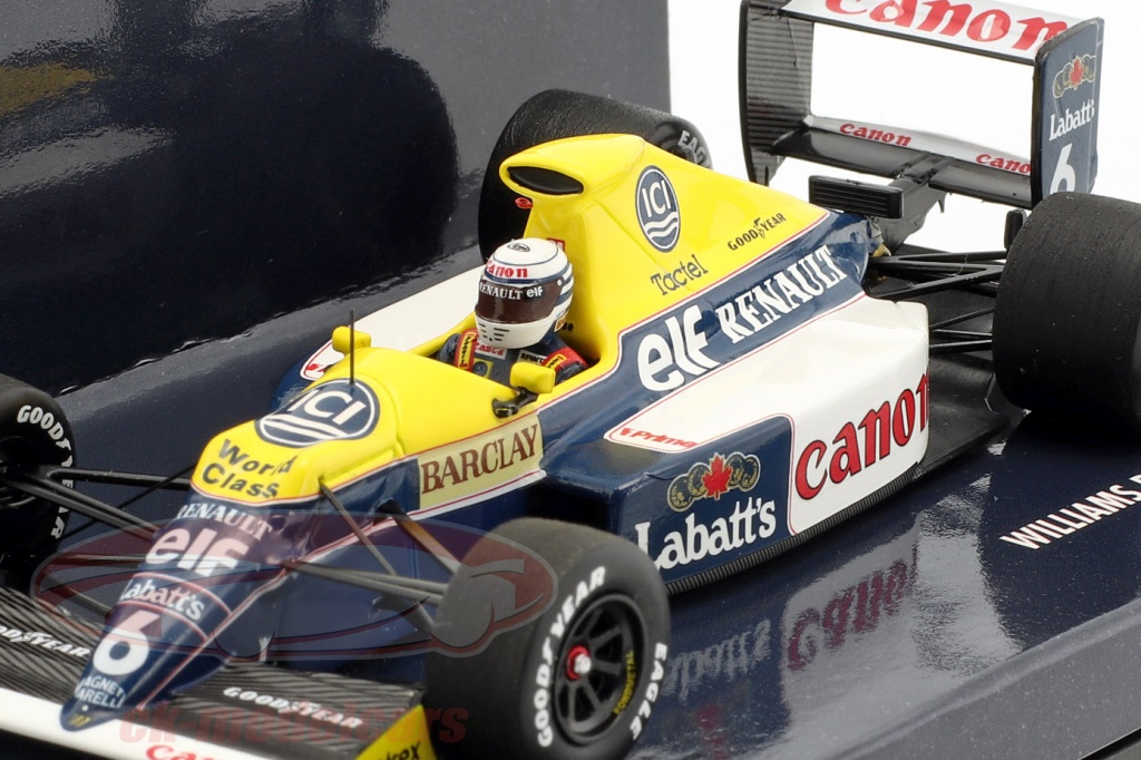 Minichamps 1:43 Riccardo Patrese Williams FW13B #6 formule 1 1990 ...
