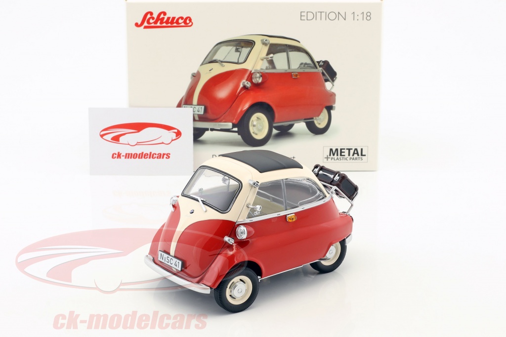 Schuco 1:18 BMW Isetta Export Baujahr 1955 rot / beige 450041000 ...